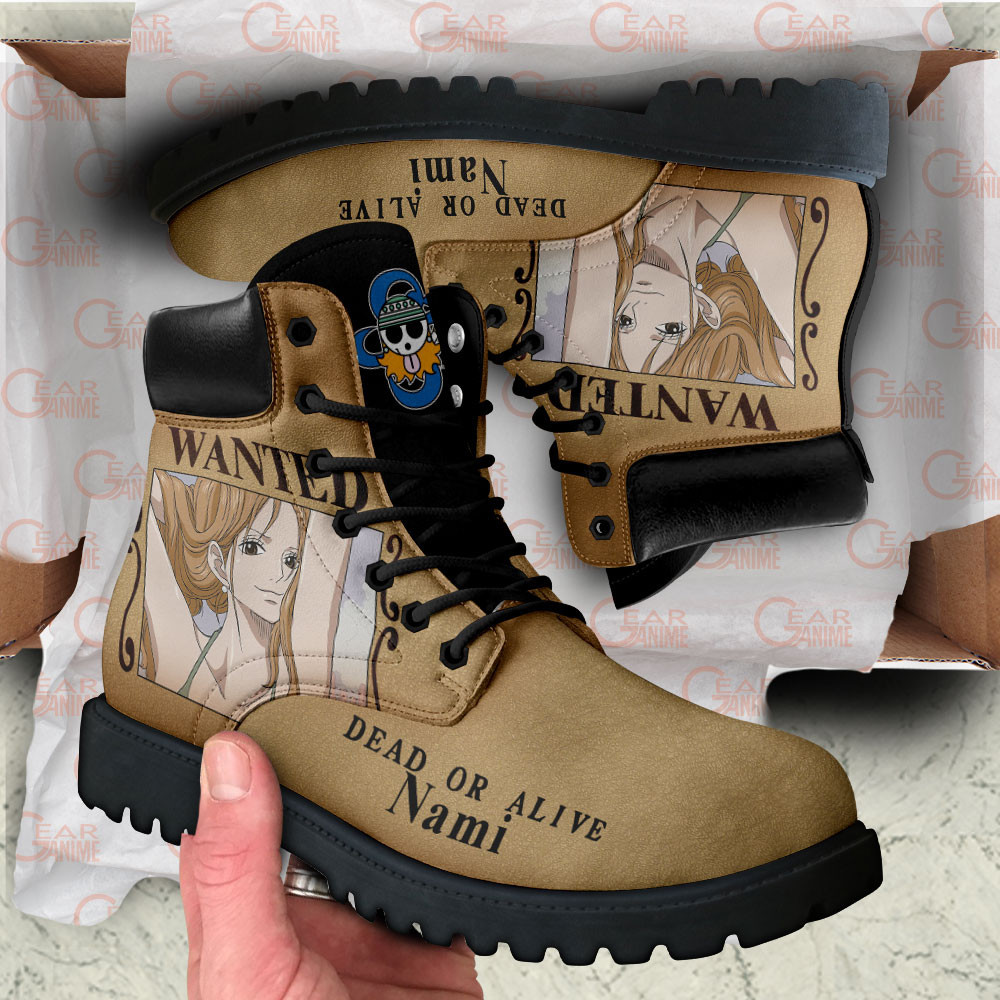 Nami Wanted Boots Shoes Anime Custom - Mirvac Goodozi
