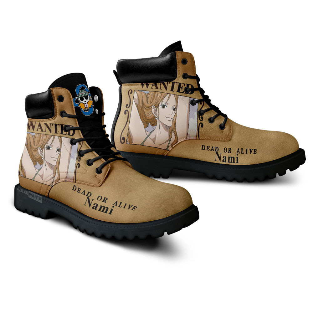 Nami Wanted Boots Shoes Anime Custom - Mirvac Goodozi