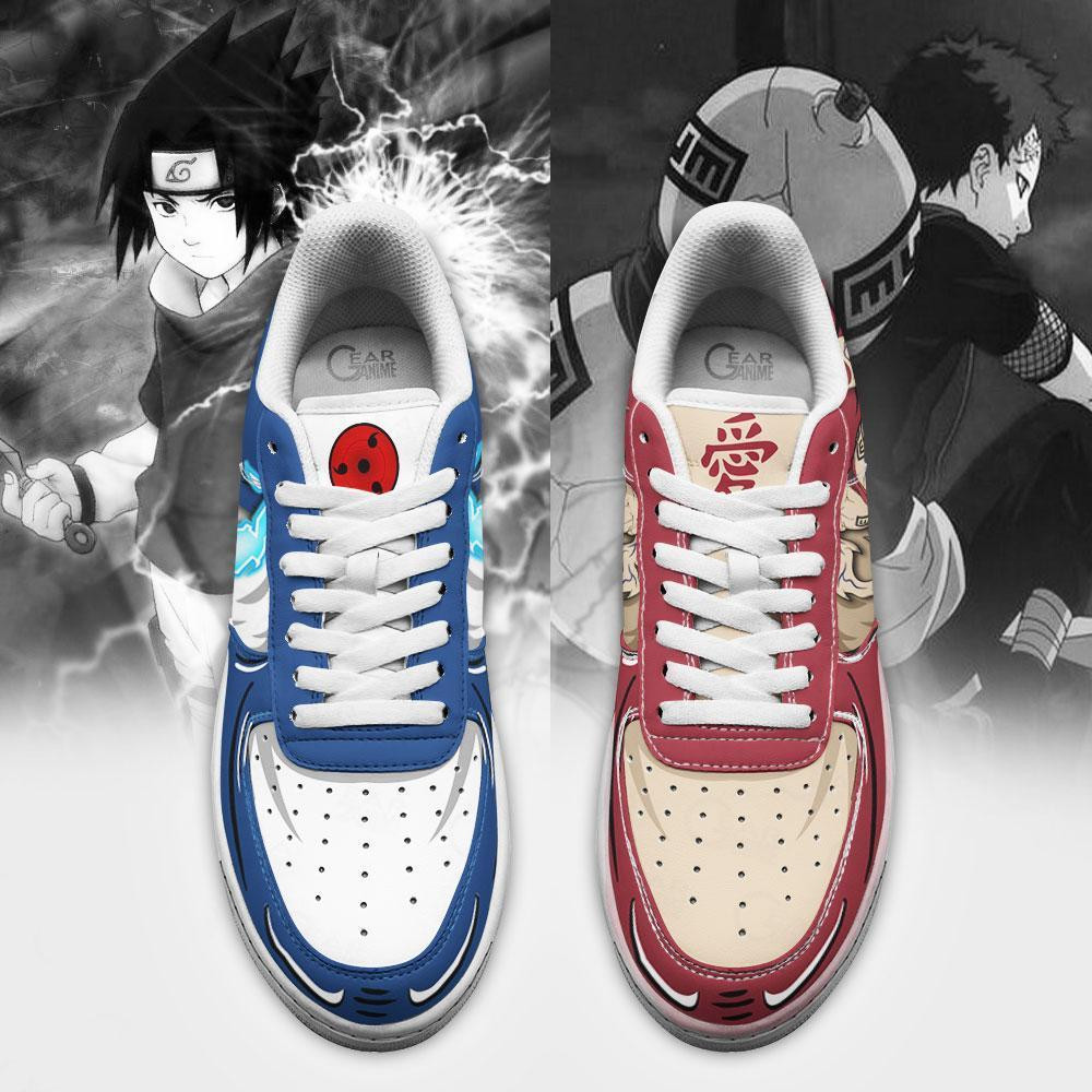 Sasuke and Gaara Sneakers Custom Jutsu Anime Shoes - Mirvac Goodozi