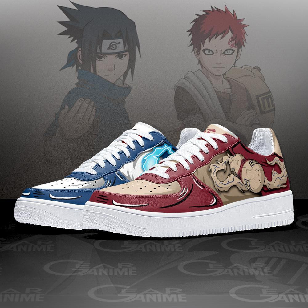 Sasuke and Gaara Sneakers Custom Jutsu Anime Shoes - Mirvac Goodozi