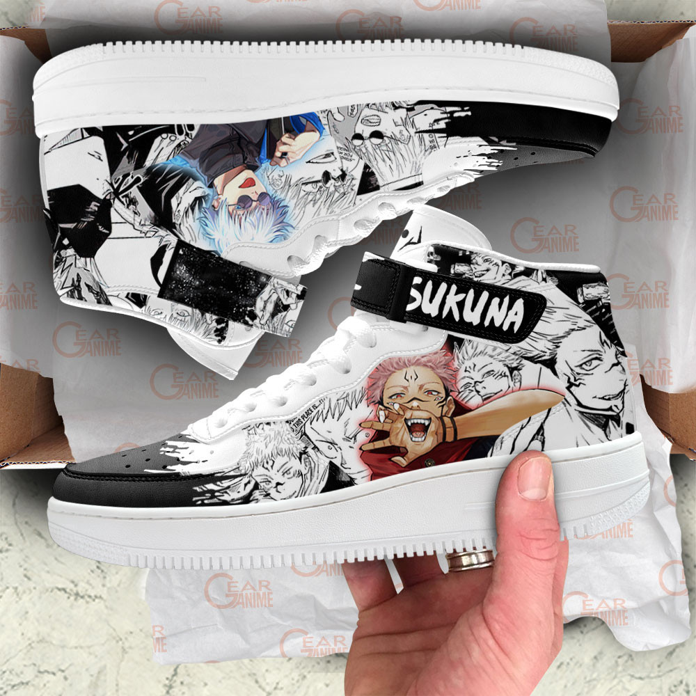 Satoru Gojo and Sukuna Air Mid Shoes TT2705 - Mirvac Goodozi